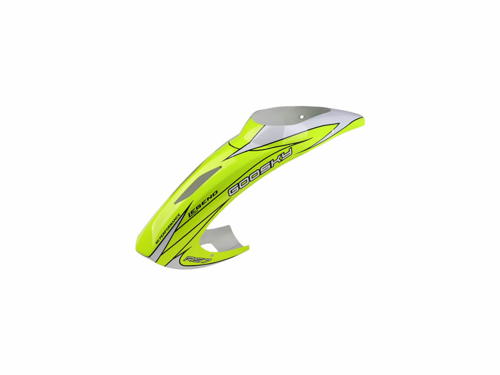 Goosky RS7 Canopy - Yellow/White : GT040091 - Midland Helicopters