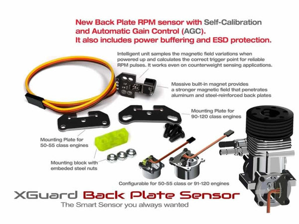 XGuard Self Calibrating V2 Back Plate RPM Sensor with AGC : AAVXG0262 ...
