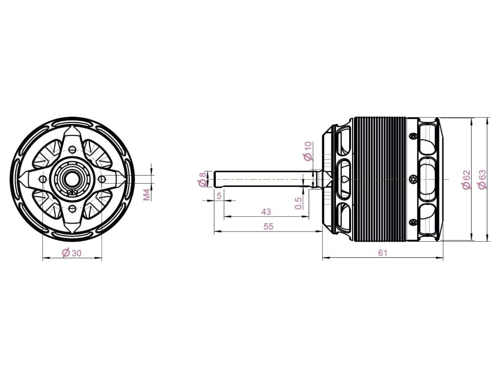 Kontronik PYRO 850-24 L Motor : 276161 - Midland Helicopters
