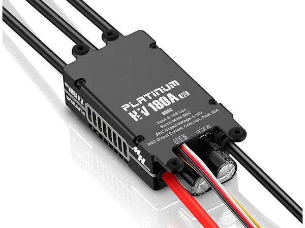Hobbywing Platinum 180A HV SBEC V5 ESC : HW30209103 - Midland Helicopters