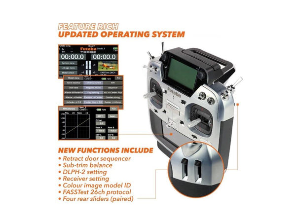Futaba T26SZ 26 Channel Air Radio, Multi Mode, w/R7214SB Rx : FUT05003 ...