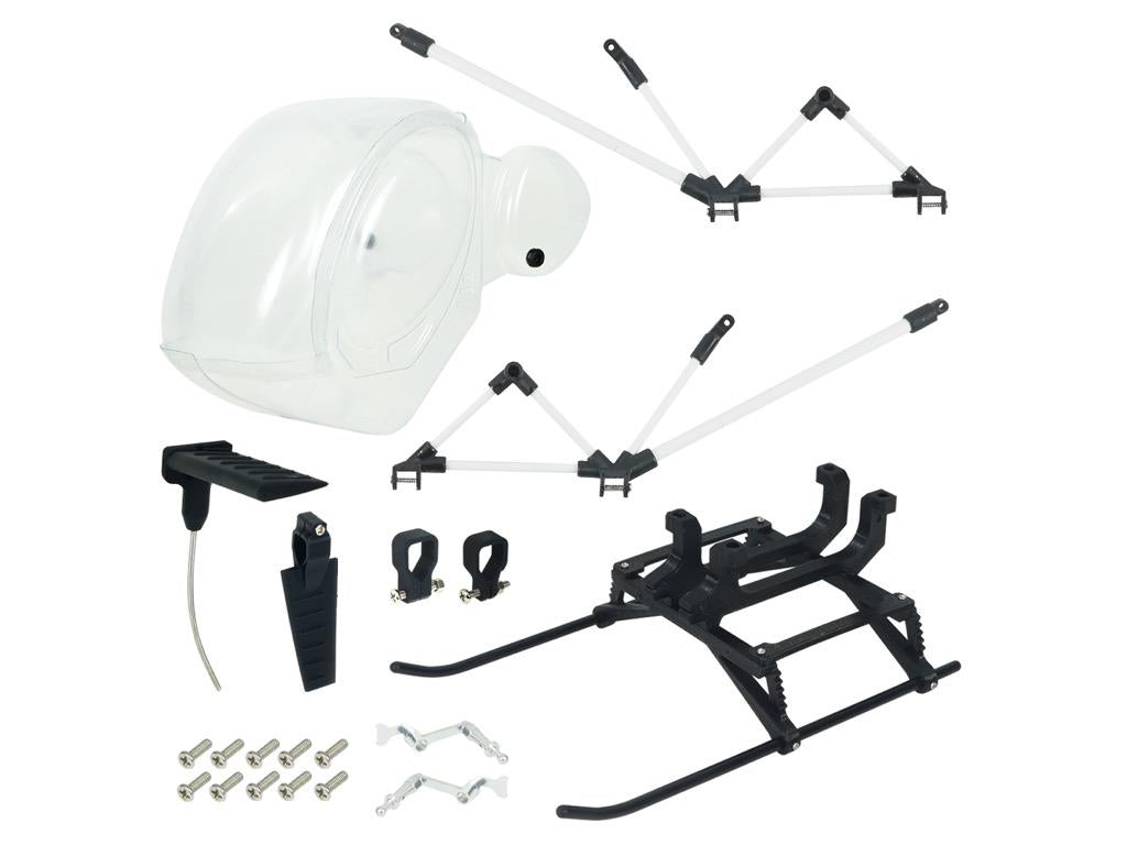 Transparent PVC Hughes 300 Scale W/ Landing Gear - OMP HOBBY M1 EVO ...