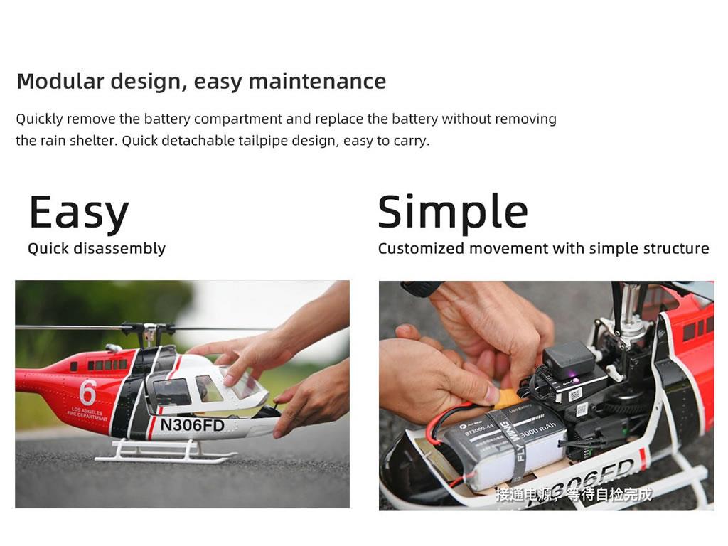 FlyWing Bell 206 RTF : FW-B206-V3-RTF - Midland Helicopters