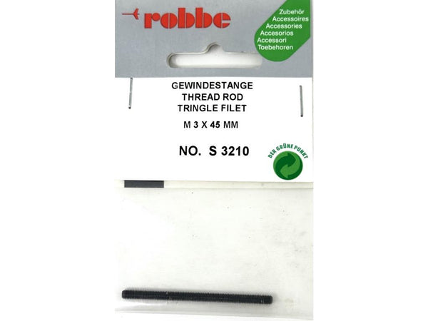 Robbe Threaded Rod M3 x 45mm : S-3210 - Midland Helicopters