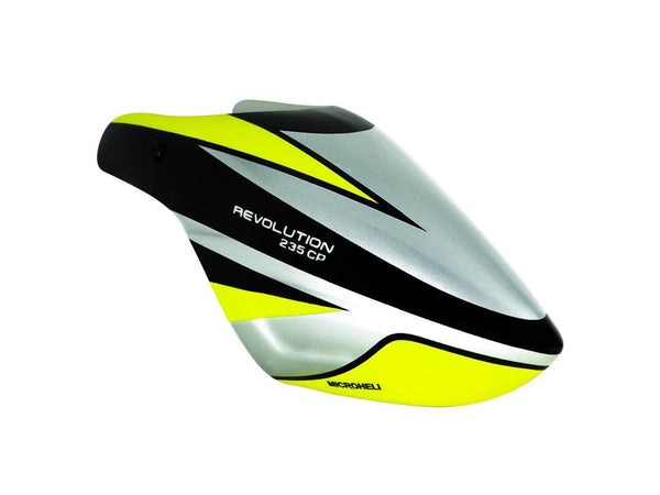 Airbrush Fiberglass Silver Knight Canopy - Blade Revolution 235 CP : M ...