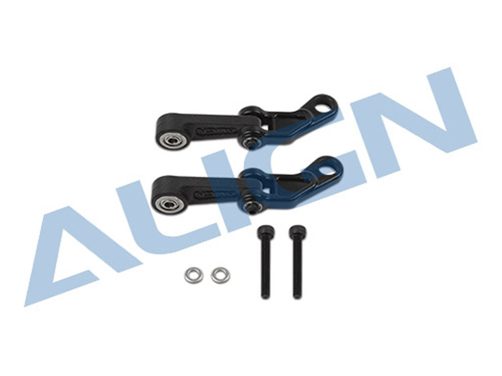 Align T-Rex 470L Plastic Control Arm Set : H47H012XXT - Midland Helicopters