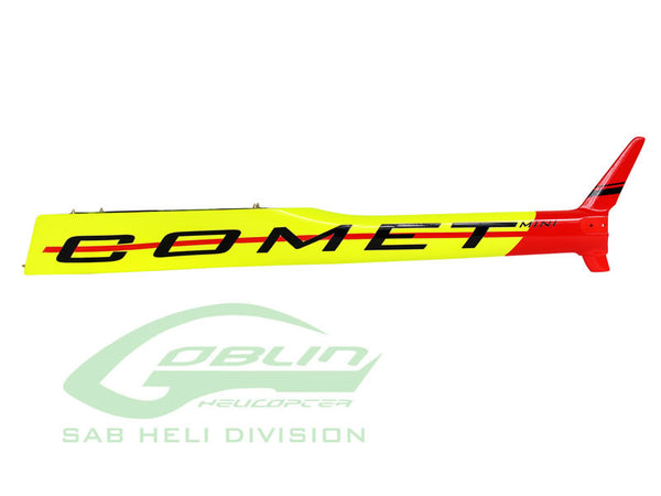 SAB Mini Comet Boom Yellow/Red : H0919-S - Midland Helicopters