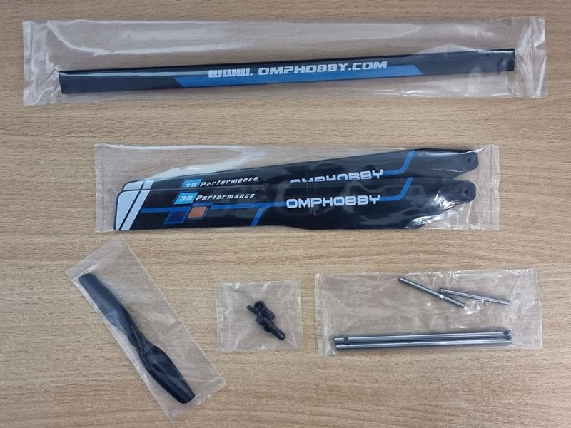 OMPHOBBY M2 Evo Crash Kit (White) : OSHG0004 - Midland Helicopters
