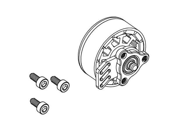 Tail Motor Set (Yellow) - OMP M2 EVO : OSHM2316Y - Midland Helicopters