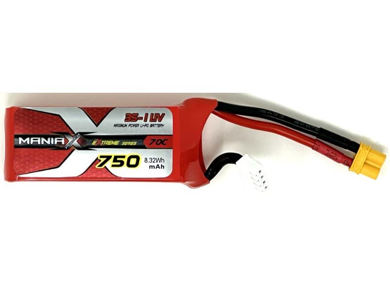 ManiaX 11.1V 750mah 70C (Goosky S2/OMP M2 V2) : MX750-3S-70 - Midland ...