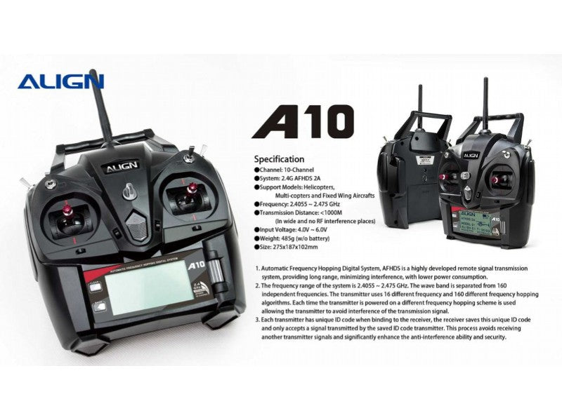 Align T-Rex 450 LP Dominator ARTF : RH45E35XT - Midland Helicopters