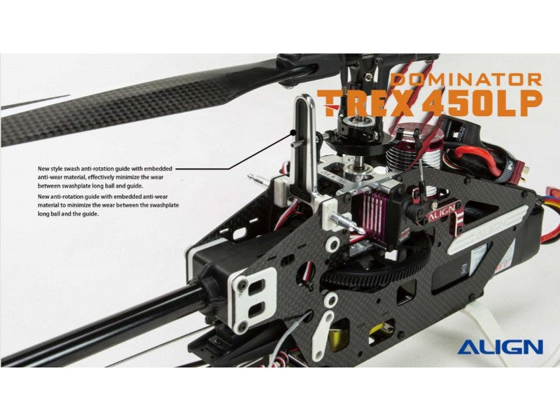 Align T-Rex 450 LP Dominator ARTF : RH45E35XT - Midland Helicopters